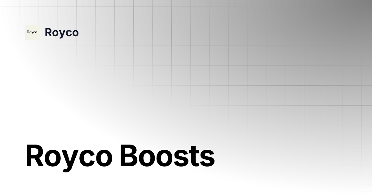Royco Boosts | Royco