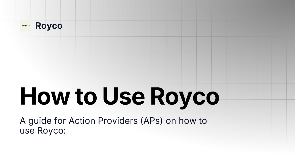 How to Use Royco | Royco